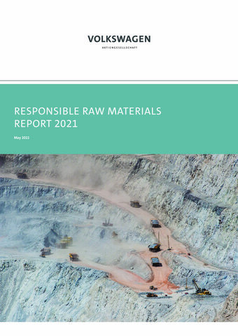 Responsible Raw Materials Report 2021 | Volkswagen Group