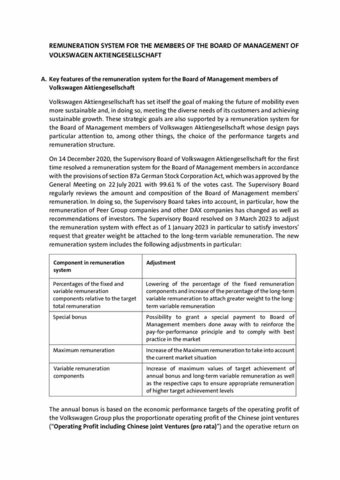 Remuneration | Volkswagen Group