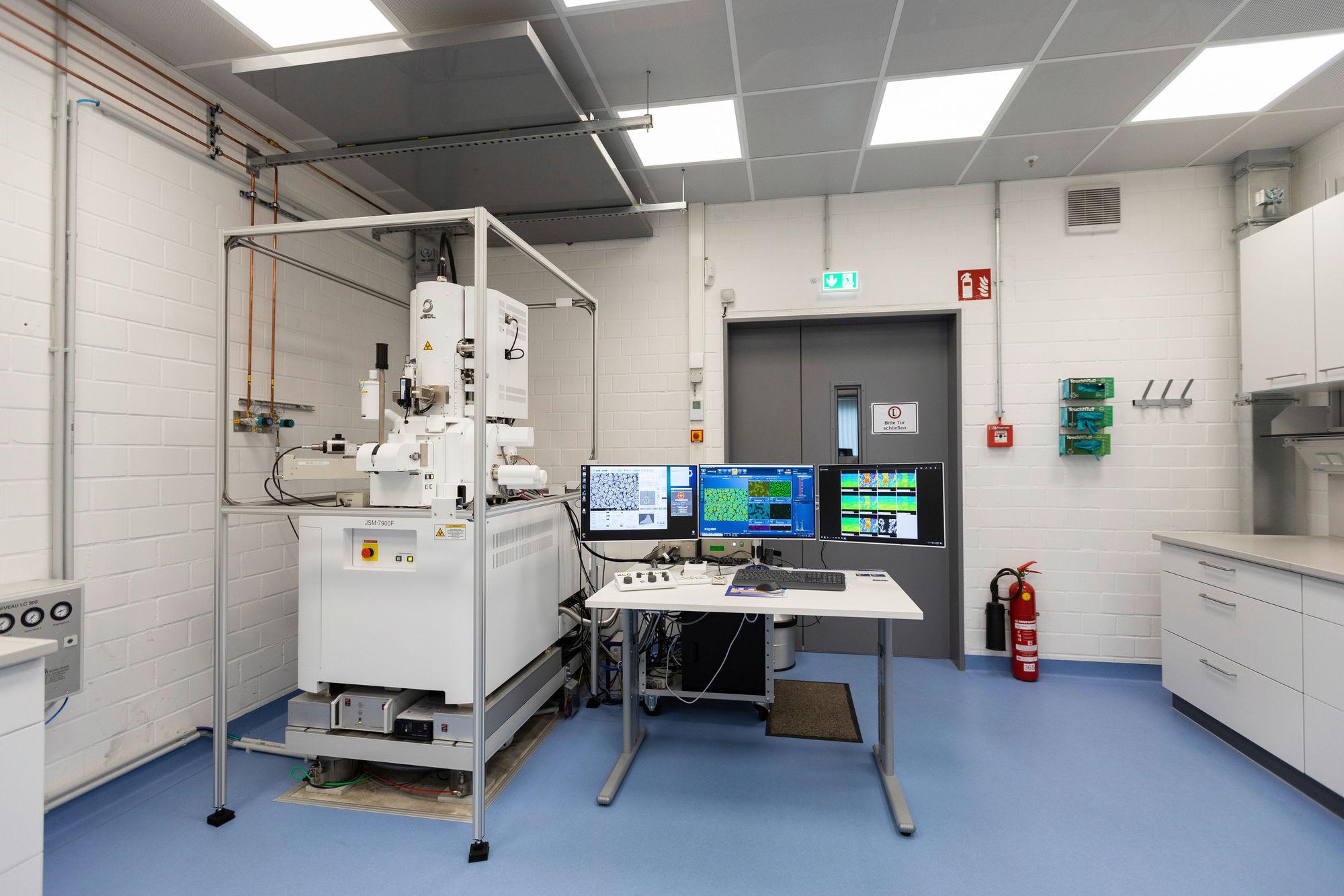 Opening of battery laboratories | Scanning electron microscope used for ...