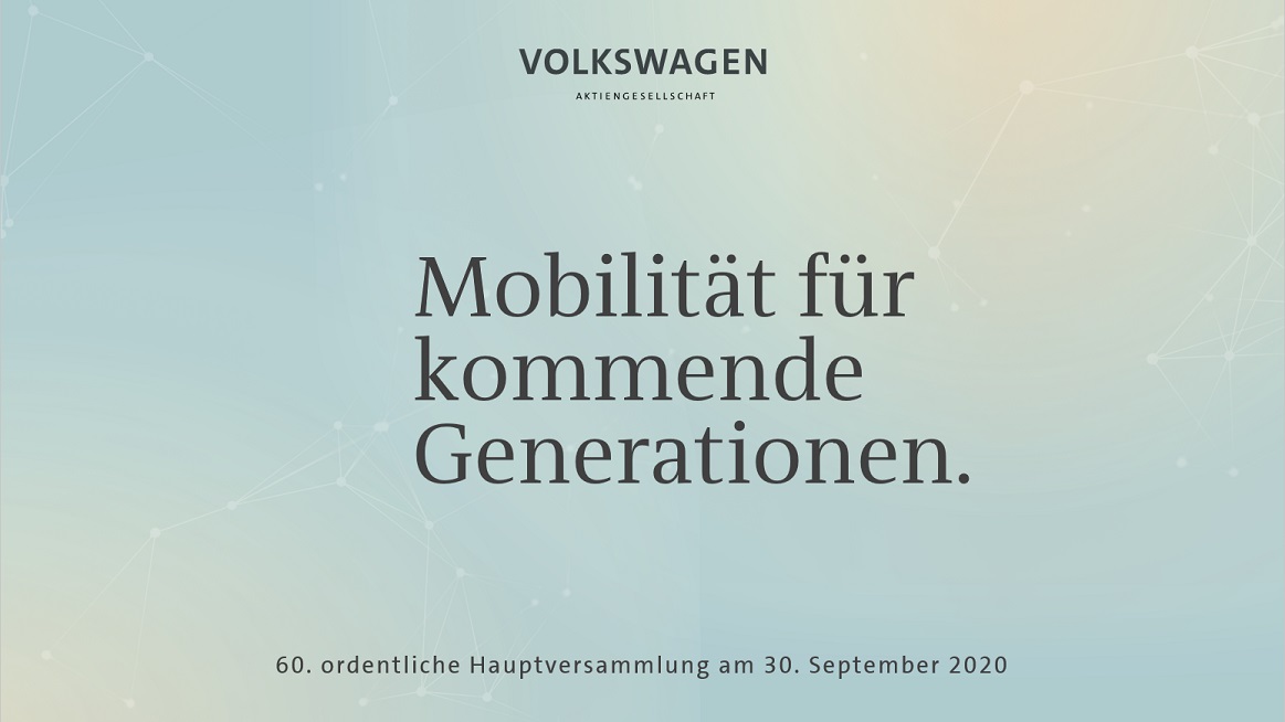 60. ordentliche Hauptversammlung der Volkswagen Aktiengesellschaft am ...