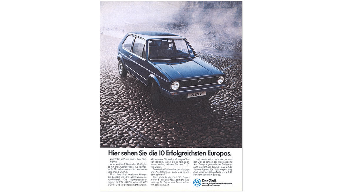 Chronicle 1979: Golf ad | Volkswagen Group