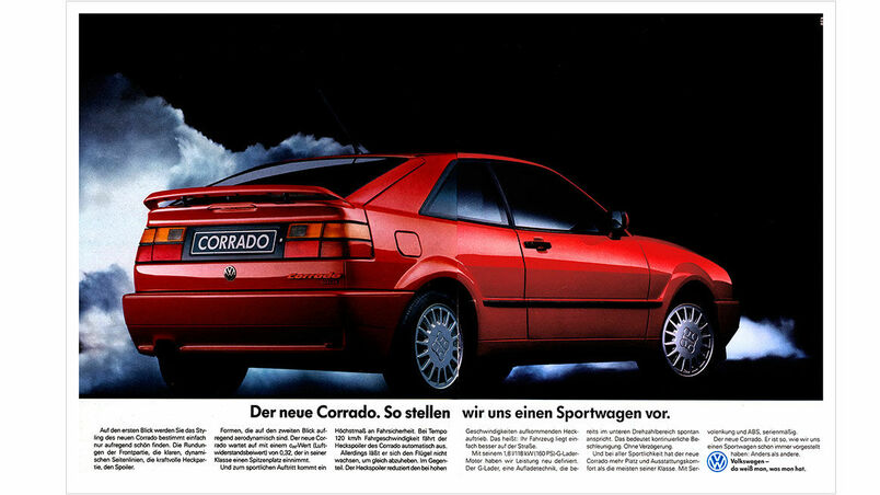 Chronicle 1989: Corrado ad | Volkswagen Group