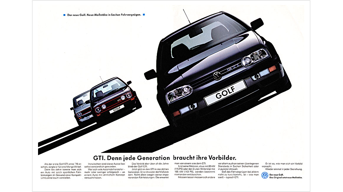 Chronicle 1991: Golf GTI ad | Volkswagen Group