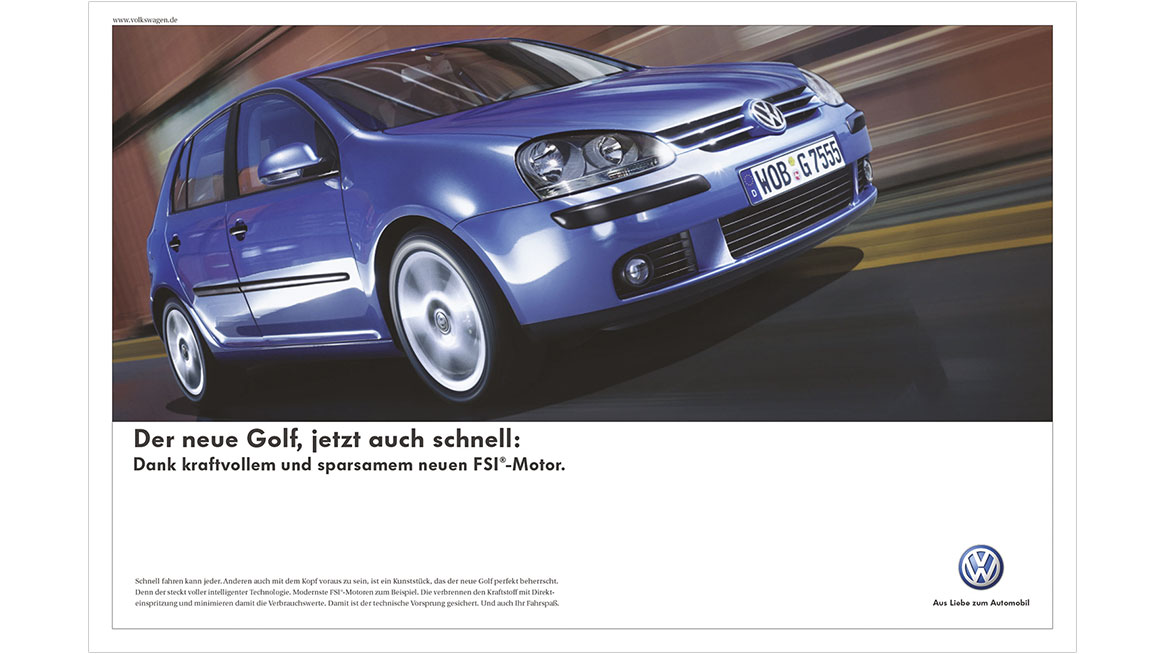 Chronicle 2003: Golf ad | Volkswagen Group