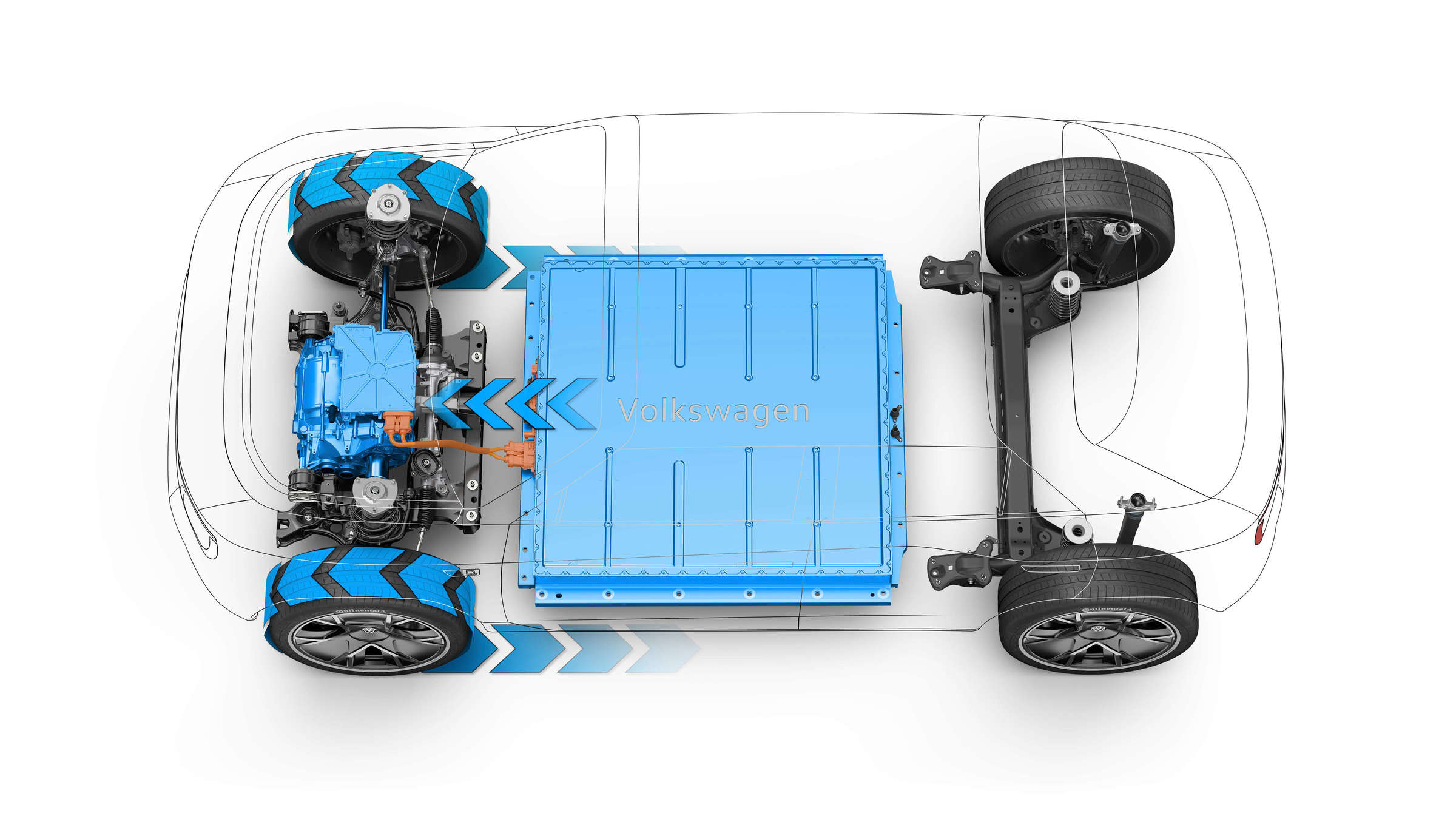 Drive – all-electric front-wheel drive in the MEB for the first time ...