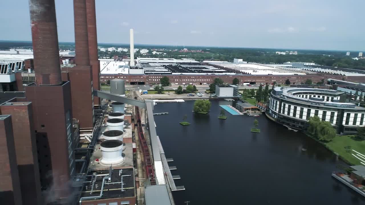 Aerial View of the Volkswagen plant | Videos & Footage | Volkswagen ...